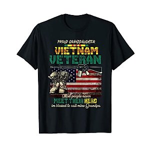 Proud Granddaughter Of A Vietnam Veteran Shirt, Vietnam Vet T-Shirt