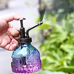 Watering Can Glass Spray Bottle, 200ML Plant Mister, Watering Can with Top Pump for Indoor House Plants, Garden,Cleaning Plant Watering (Color : E)