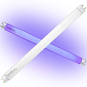 COOSPIDER 2-Pack 15W U/V BL CFL Compact Light Bulb for 30W Electric Zapper Replacement Straight Tube T8 F15 18 Inch