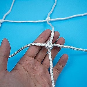 Aoneky 4 mm Heavy Duty Soccer Goal Net - 10 lbs per Netting - 24 x 8 Ft - Replacement Full Size Football Post Net - NOT Include Posts