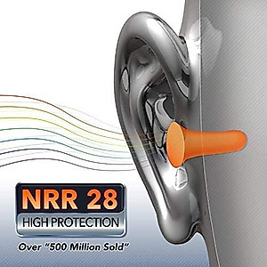 HEAROS Just for Kids Ear Plugs NRR 28 Foam EarPlugs, Extra Small Corded Hearing Protection with Storage Case (3 Pairs)