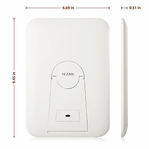 NEZZOE Lighted Makeup Mirror, USB Rechargeable Portable Compact LED Vanity Mirror with Touch Screen Dimming