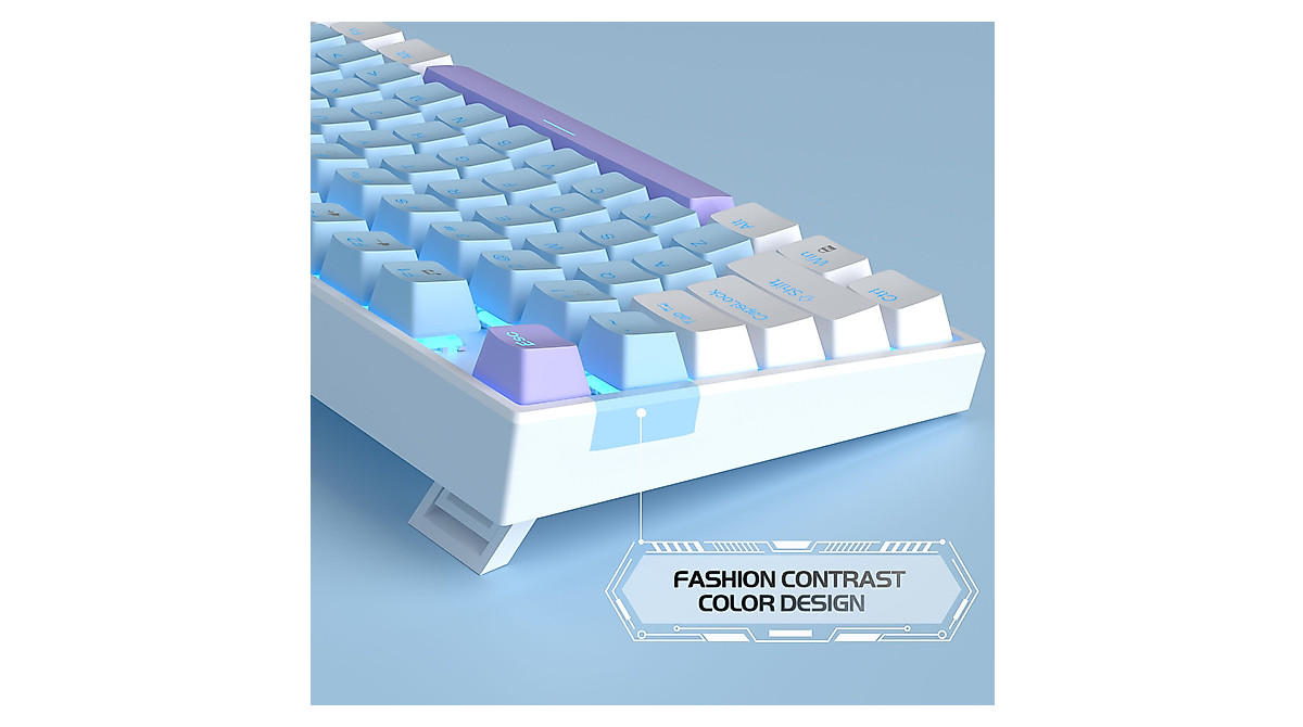 MageGee 75% Mechanical Gaming Keyboard - Blue LED TKL