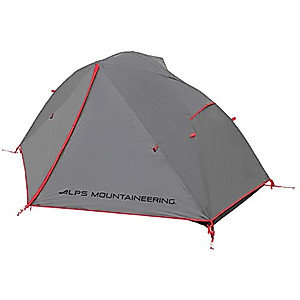 ALPS Mountaineering Helix 1-Person Tent, Charcoal/Red