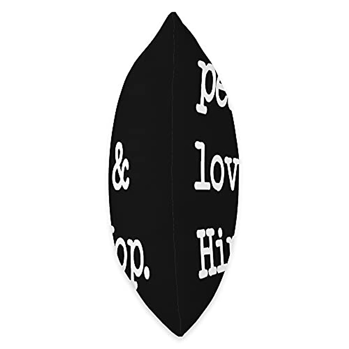 Peace Love and Hip Hop Lover Peace Love & Hip Hop | Old School 90s Rap Music Throw Pillow, 18x18, Multicolor