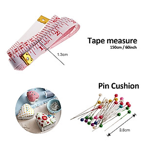 ilauke 36Pcs Bobbins Sewing Thread with Bobbin Case, Size A Prewound Sewing Bobbins, Polyester Thread Compatible for Brother/Singer/Babylock/Janome/Elna Embroidery Machine