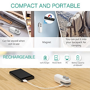 ORIA Mini Bag Sealer, (Upgraded) 2 in 1 Heat Sealer and Cutter, USB Rechargeable Handheld Heat Sealers, Portable Bag Resealer for Airtight Food Storage and Resealing Snack Bags, White