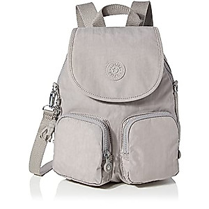 Kipling Women's Firefly Up, Grey Gris, 8.75''L x 12.25''H x 5.5''D