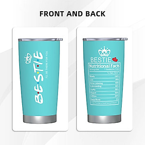 PIOYE Bestie Gifts for Women, Bestie Gifts, Gifts for Bestie Stainless Steel Tumbler 20oz, Birthday Gifts for Bestie, Friendship Gifts for Women Friends, Bestie Gifts Ideas for Mothers Day Christmas