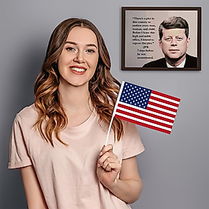 There’s A Plot - John F Kennedy Patriotic Wall Art Poster Quotes, This Wall Decor Poster Is An Ideal Inspirational Art For Home Decor, Bedroom Decor, Boys Room Decor, or 4th Of July, Unframed - 8x10