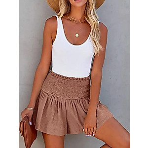 Trendy Queen Shorts Women Cute Beach Outfits Shorts High Elastic Plus Size 2023 Summer Clothes Shorts Vacation Outfits Shorts Clothing Pink