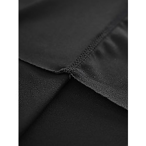 Mufeng Kids Boys Girls Seamless Breathable Short Sleeve T-Shirt Sun Protection Shirt for Sports Workout Exercise Black 9-10 Years