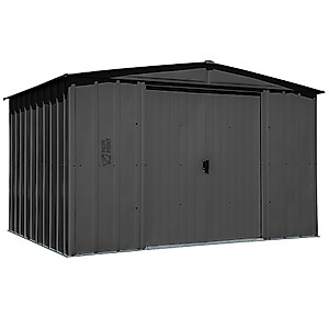 MDMprint 10x8 Classic Steel Storage Shed, Charcoal, CLG108CC-A