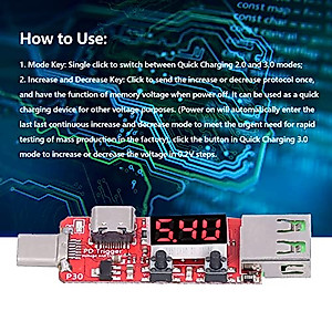 Quick Charging Trigger Board ABS Shell Quick Charging 2.0 3.0 Trigger Board for Voltage Triggering(PD trigger)