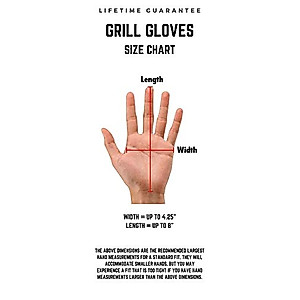 GRILL SERGEANT Grill Oven Gloves, 18”, M/L - 950℉, Smoker, Oil Resistant, Heat Resistant, Oven, BBQ, Grilling, Cooking Barbecue Gloves, Waterproof, Neoprene, Grab Hot Food Directly From Your Grill