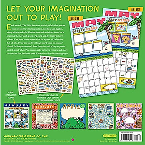 Kid's Awesome Activity Wall Calendar 2023: Includes 300+ Super Fun Stickers!