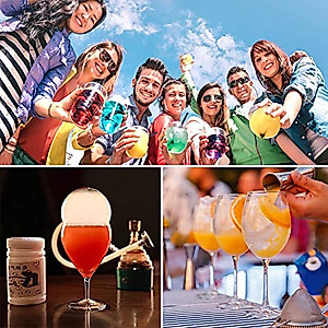 narratorbook Cocktail Smoker Kit Portable Smoking Gun Food Smoker Smoke Infuser for Drinks Molecular Bubble Water Sprayer Handheld Drink Smoker Kit for Bar Kitchen