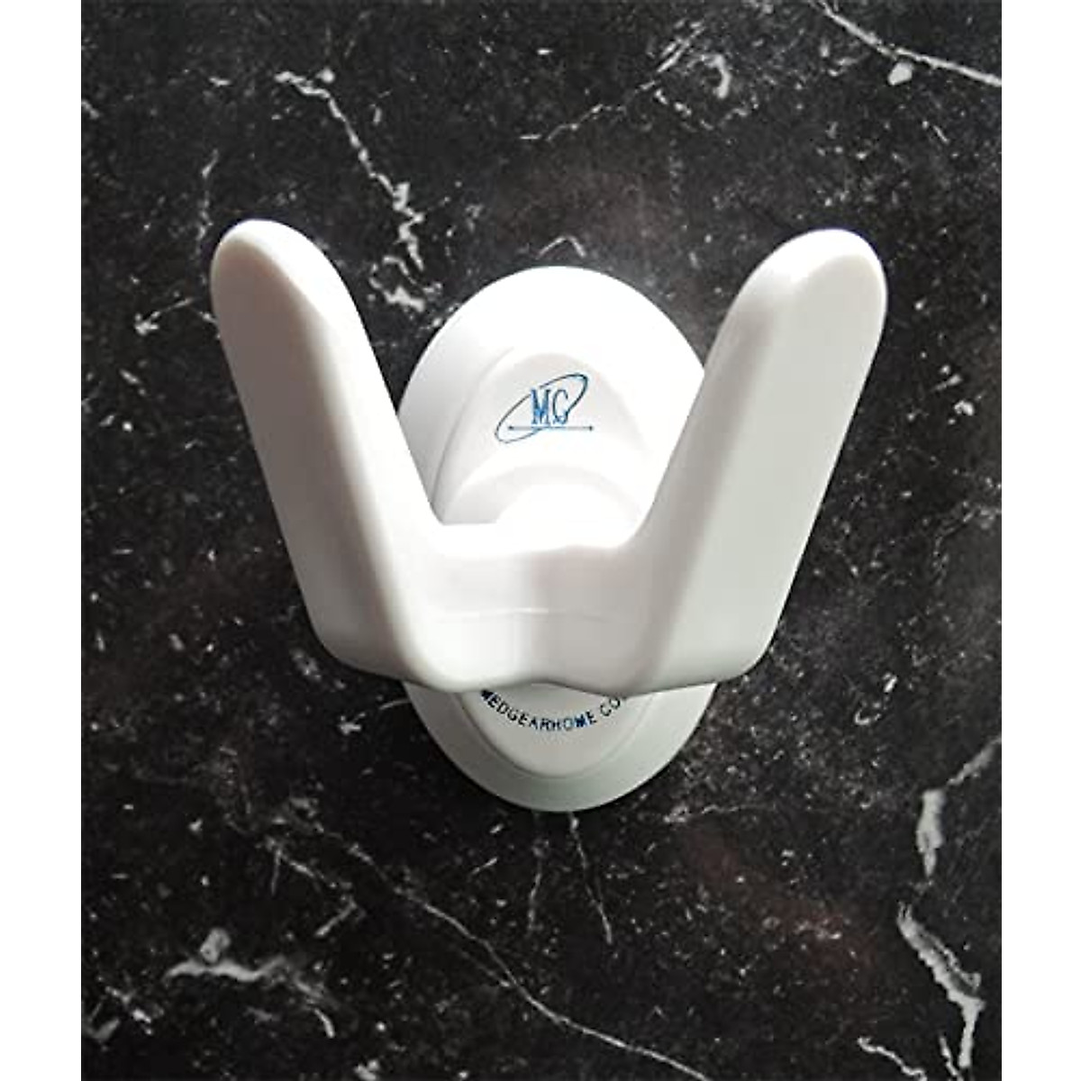MedGear A-0295B Multi-Purpose Suction Cup Double Hook Hanger for Hard, Flat Non-Textured Surfaces