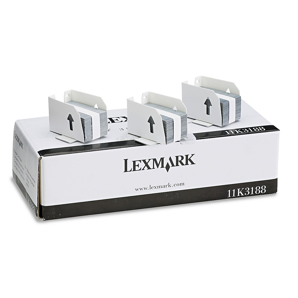 Lexmark Advanced Booklet Staples, 5000 Staples/Ctg, EA=Box of 4 Ctgs (21Z0357)