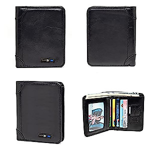 Anti-Lost Trackable Wallet Mens Bluetooth Wallet with GPS Position Locator Finder Tracker
