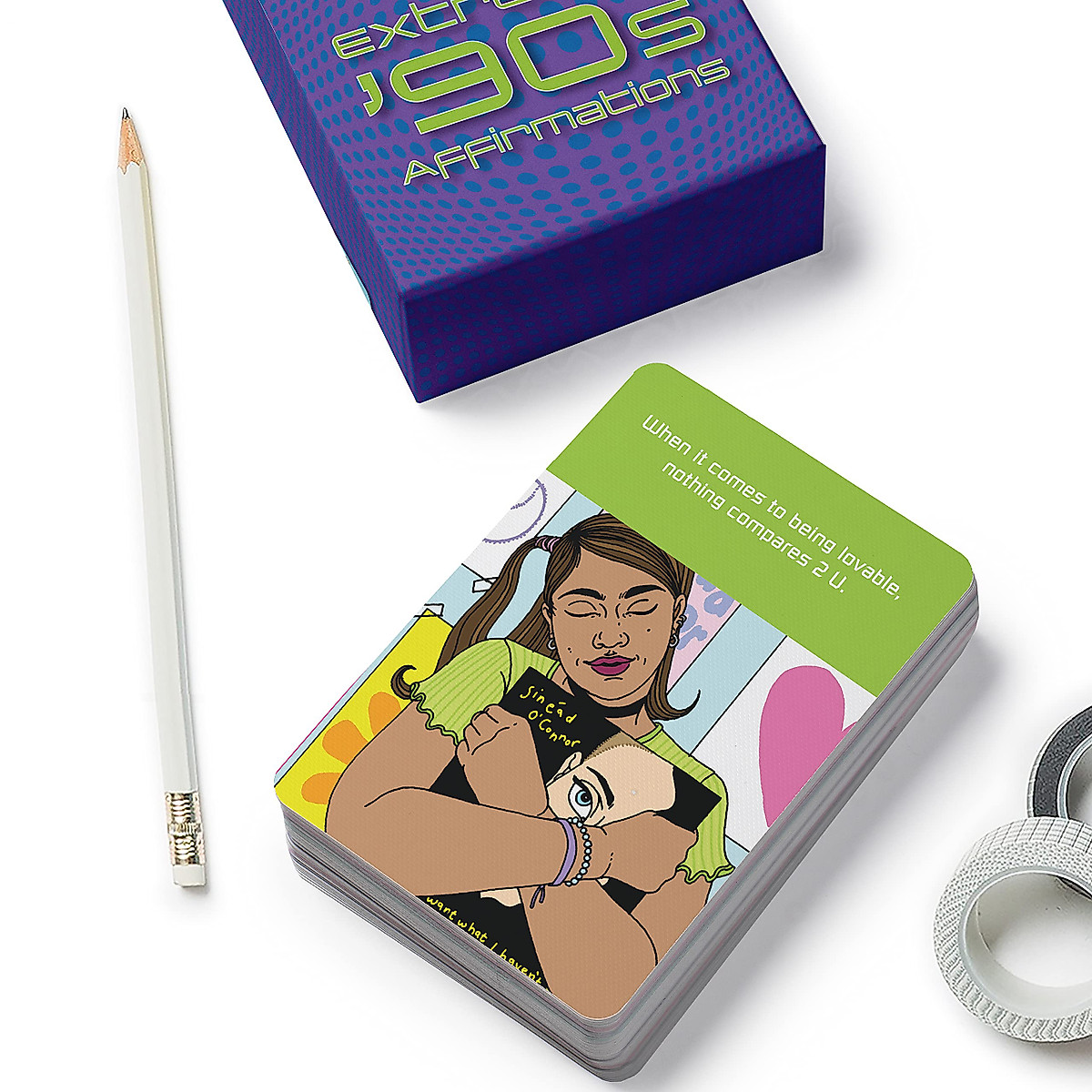 Knock Knock Extremely 90s Affirmations Deck: 50 Cards That Combine 1990s Nostalgia With The Power of Affirmations! (Affirmations from the Decades)