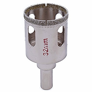 JINGLING 2Pcs 32mm 1 1/4 Inch Diamond Hole Saws Granite Drill Bit Masonry Tools for Stone