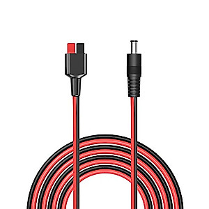 ALLPOWERS Solar Extension Cable with DC5525(5.5mm x 2.5mm) to Anderson Power Pole Port 1.5M 16AWG Solar Panels Kit Tools, Connector for Solar Panel to Portable Generator UPS Battery Backup