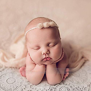 Camidy Newborn Lace Wrap Photo Props, Baby Girl Photoshoot Blanket Baby Photography Props