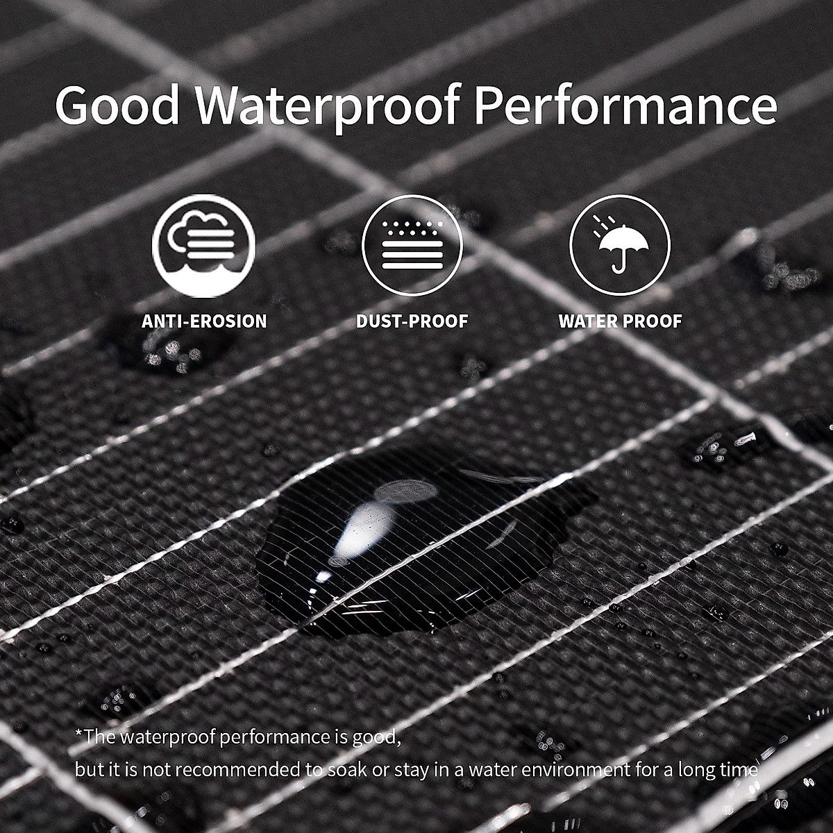 XDAY Flexible Solar Panel 100W 18V Monocrystalline Bendable Mono Off-Grid Charger for Marine RV Cabin Van Car Uneven Surfaces