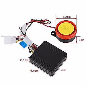 Motorcycle Alarm System,Tangxi 12V Motorcycle Anti theft with Remote Control,125ddB Super sound& Flashing Lights Warning,5 Sensitivity Levels,Adjustable Universal for Most 12V motorcycles