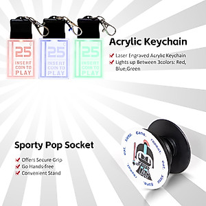 Gamer Gifts for Men Teenage Boys - Christmas Gifts for Teen Boys with 20 oz Insulated Tumbler, Gaming Hat, Socks, Keychain, Cool Pop Socket - Gifts for Men, Him, Boyfriends, Gamers, Game Lover