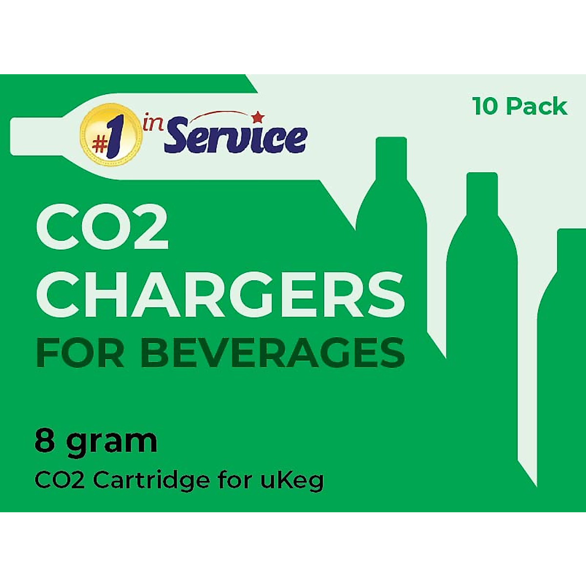 8g CO2 Chargers uKeg 64, 20 Pack