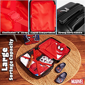 Marvel Carry On Suitcase for Kids Spiderman Cabin Bag with Wheels Luggage Bag for Boys Carry On Travel Bag with Wheels and Handle Small Suitcase with Wheels
