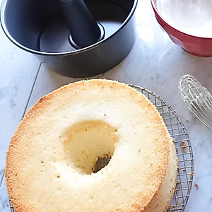 Wilton Advance Select Non-Stick Angel Food Cake Pan, 9.5 Inch, 2-Piece, Steel, Silver