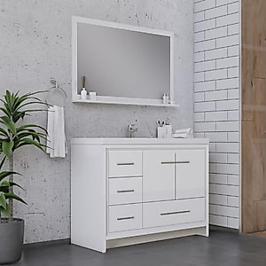 Alya Bath Sortino Bathroom Vanity, 42", White
