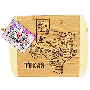 Totally Bamboo A Slice of Life Texas State Serving and Cutting Board, 11" x 8.75"