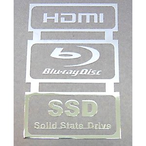 VATH Metal Sticker Compatible with HDMI, Blu-ray Disc, SSD (Solid State Drive) 20mm x 31mm [838]