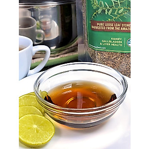 HerbaZest Chanca Piedra Tea (Stonebreaker/Stone Breaker) - 8oz (225g) - Premium Wild-Crafted & 100% Pure Loose Leaves & Stems