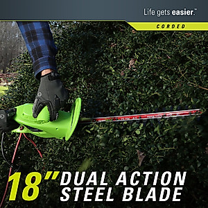 Greenworks 2.7 Amp 18" Corded Electric Hedge Trimmer