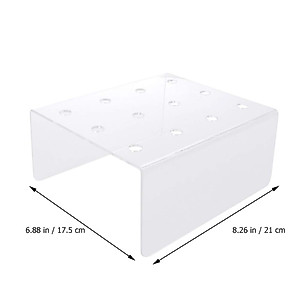 DOITOOL 1 Set 12 Hole Push Pop Cake Stand and Clear Push- up Cake Pop Shooter Plastic Containers for Wedding Baby Shower Birthday Parties