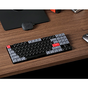 Keychron K13 Pro Ultra-Slim Wireless QMK/VIA Custom Mechanical Keyboard, Programmable Macro 80% Layout White Backlit Low Profile Gateron Brown Switch Bluetooth/USB Wired for Mac Windows Linux