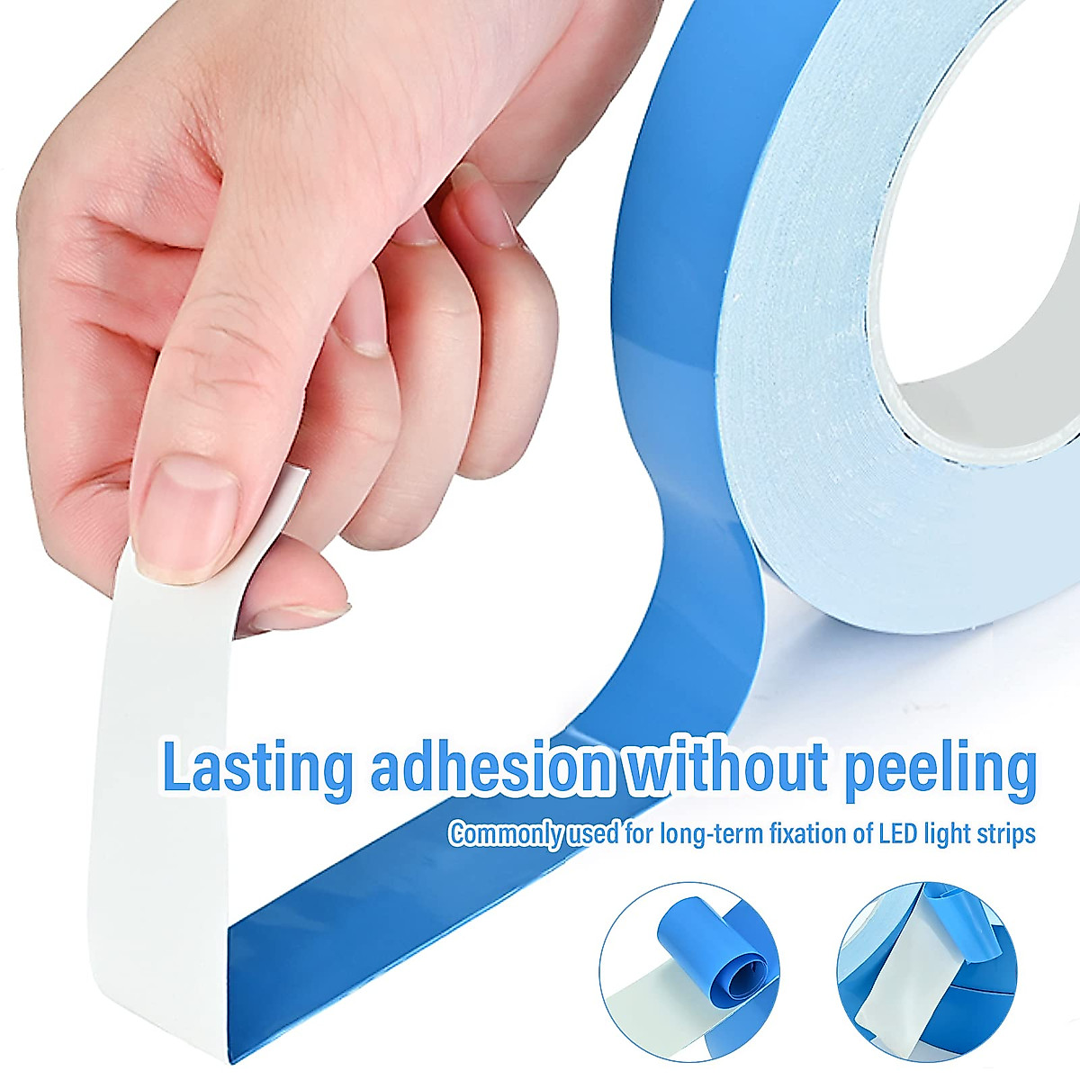 Thermal Tape, 25m x 20mm x 0.2mm Double Side Thermal Adhesive Tapes Cooling Pad Apply to Heatsink, LED, IGBT, IC Chip, Computer CPU,GPU, Modules, MOS Tube, SSD Drives