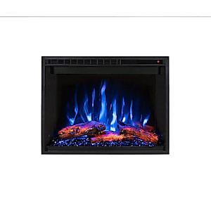 Modern Flames Redstone Traditional 26" Built-in Electric Fireplace - Hybrid-FXTM Flame Technology - Multi-Color Flames - with Remote Control - RS-2621