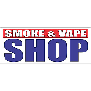Smoke and Vape Shop 2x5 Banner Sign