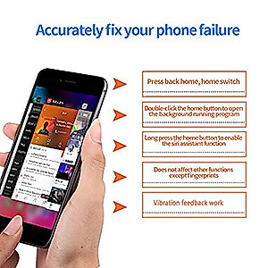 GVKVGIH Latest Home Button Replacement for iPhone 7 7Plus 8 8Plus, Home Button Main Key Flex Cable Assembly Replacement with Repair Tools for iPhone 7 7P 8 8P (Version4.0 Black)