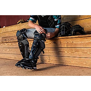 Mizuno Samurai Adult Baseball Boxed Catcher's Gear Set , Black-Grey, 15" Men's Adult