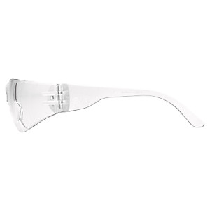 Pyramex Safety Mini Intruder Safety Eyewear, Clear Frame / Clear-Hardcoated Anti-Fog Lens