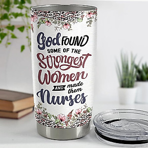 SANDJEST Nurse Tumbler 20oz Nurse Gifts for Nurses Women Nursing Stainless Steel Insulated Tumblers Coffee Travel Mug Cup Gift for Nurses Week Graduation Christmas