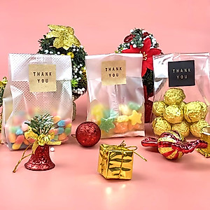 Cookie Bags, Cellophane Treat Bags, Muffin Bags, Dessert Bags, Baked Goods Bags, Translucent plastic bags for Candy, Cake