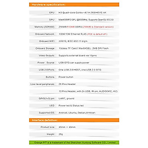 ignoramus for Orange 512MB H3 -Core Development Board,-Source Single Board Computer, Run Android 4.4,